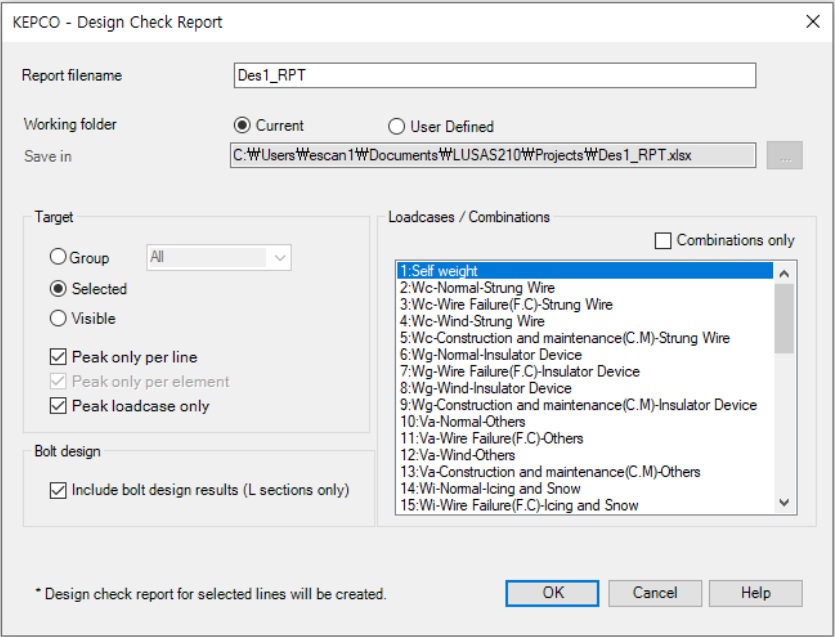 설계검토 - LUSAS KEPCO